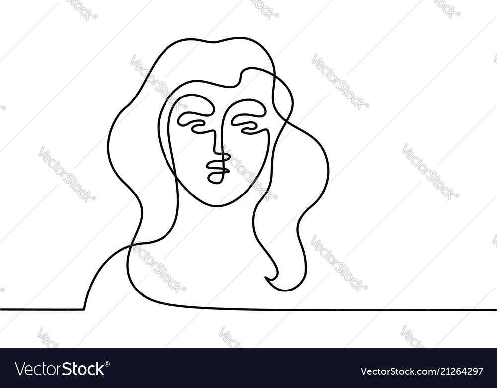 Continuous line Royalty Free Vector Image - VectorStock