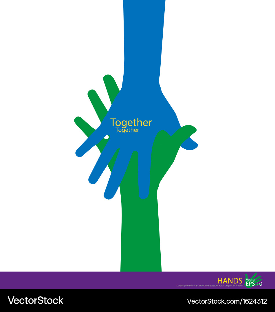 Handshake Teamwork Hands Logo Royalty Free Vector Image