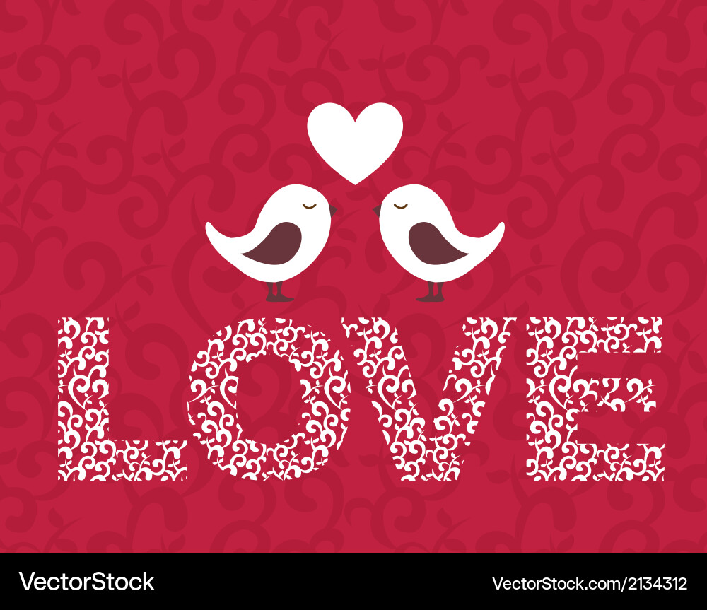 Love design over brown background Royalty Free Vector Image