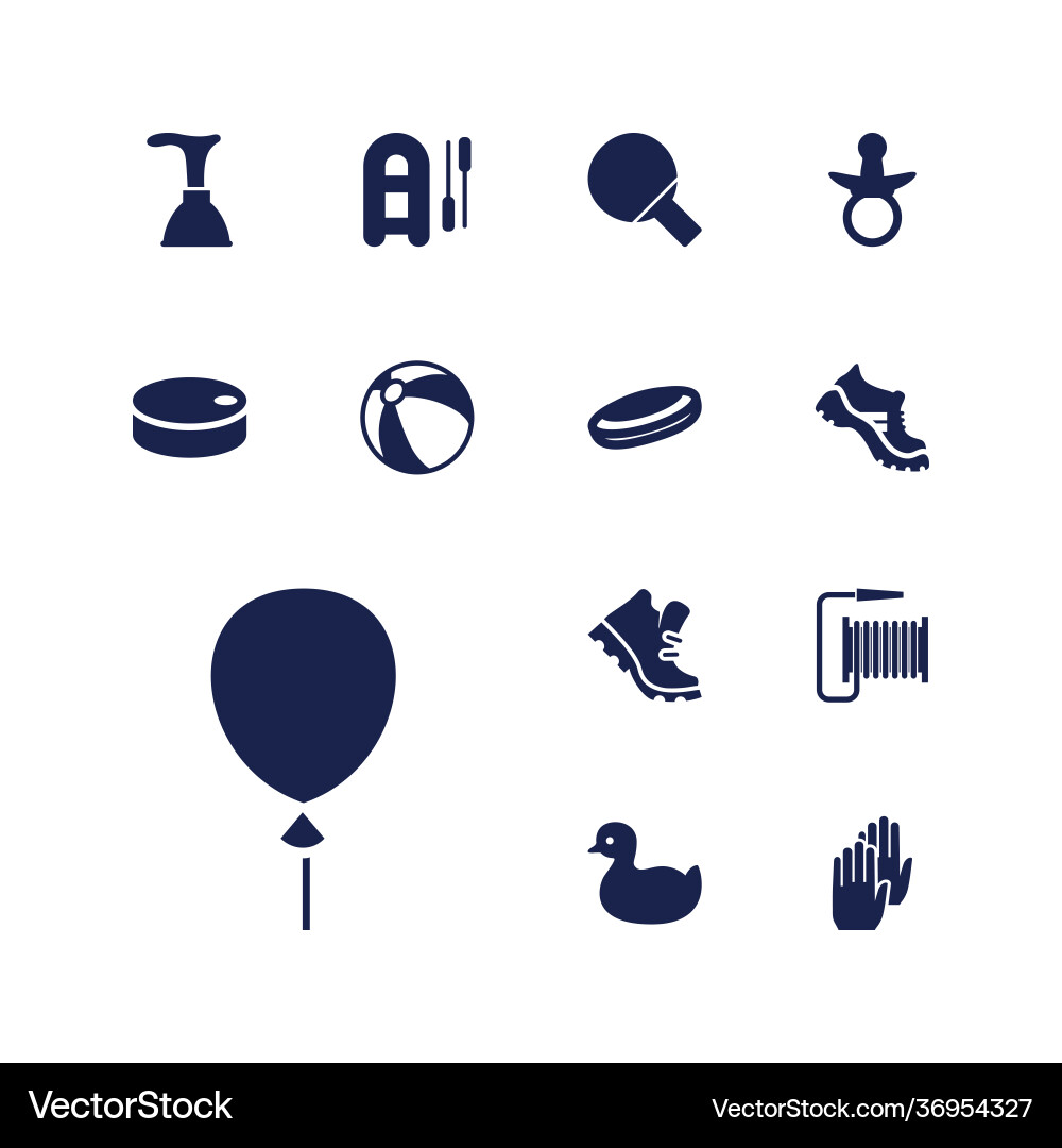 13 rubber icons Royalty Free Vector Image - VectorStock