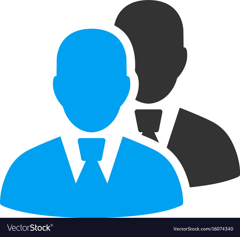 Managers flat icon Royalty Free Vector Image - VectorStock