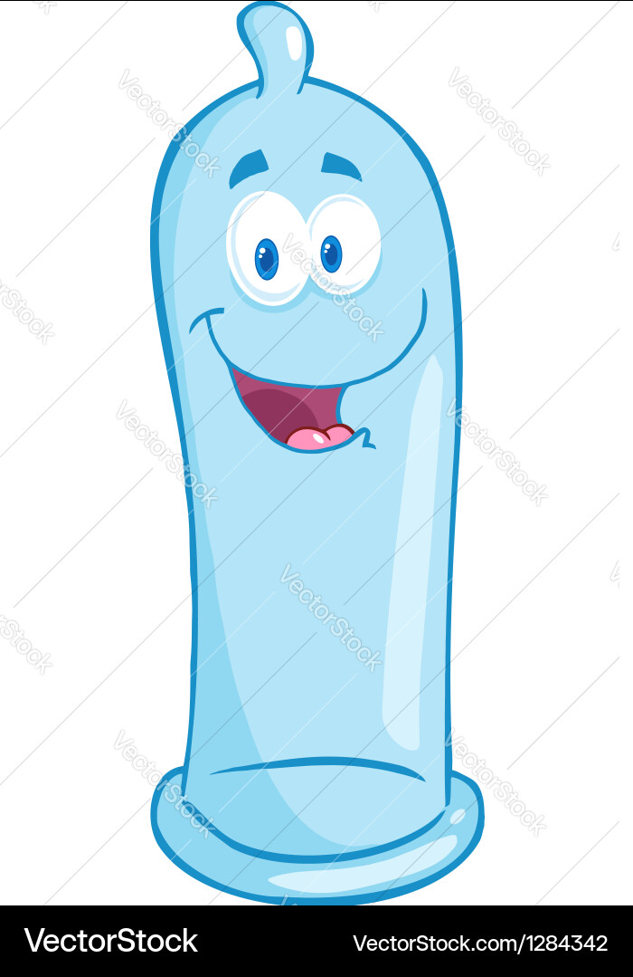 Happy Condom Cartoon Mascot Character Royalty Free Vector Image ...
