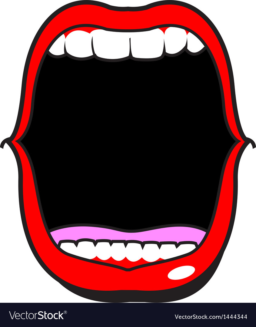 Wide Open Mouth Royalty Free Vector Image - VectorStock Wide Open Mouth Royalty Free Vector Image - VectorStock