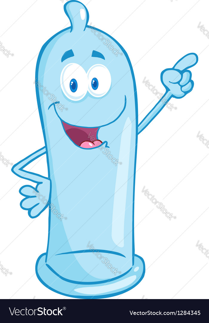 Condom Cartoon Character Royalty Free Vector Image