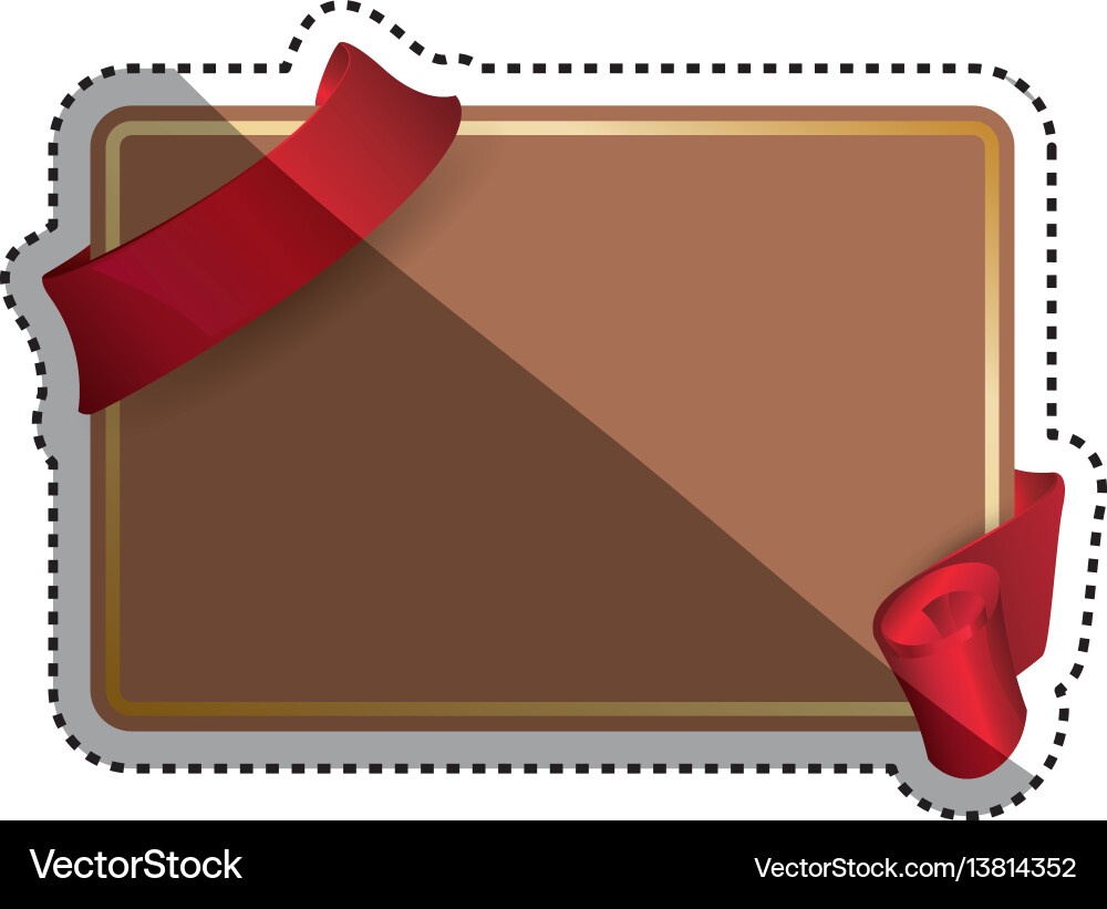 Decorative banner emblem Royalty Free Vector Image