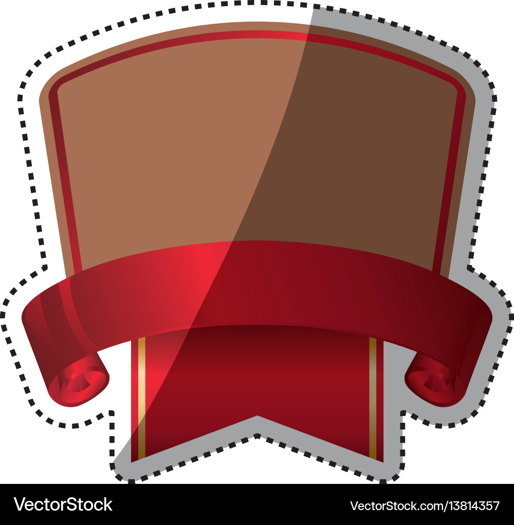 Decorative banner emblem Royalty Free Vector Image