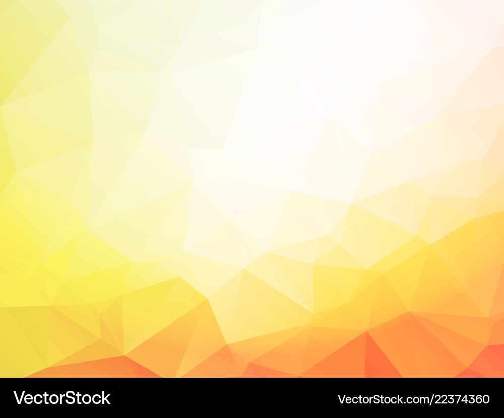 Low poly yellow background Royalty Free Vector Image