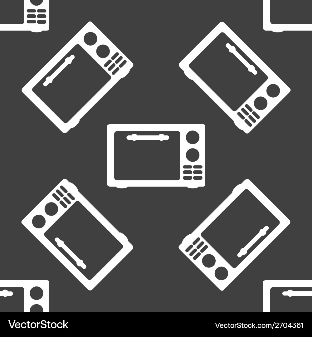 Microwave kitchen equipment web icon flat design Vector Image