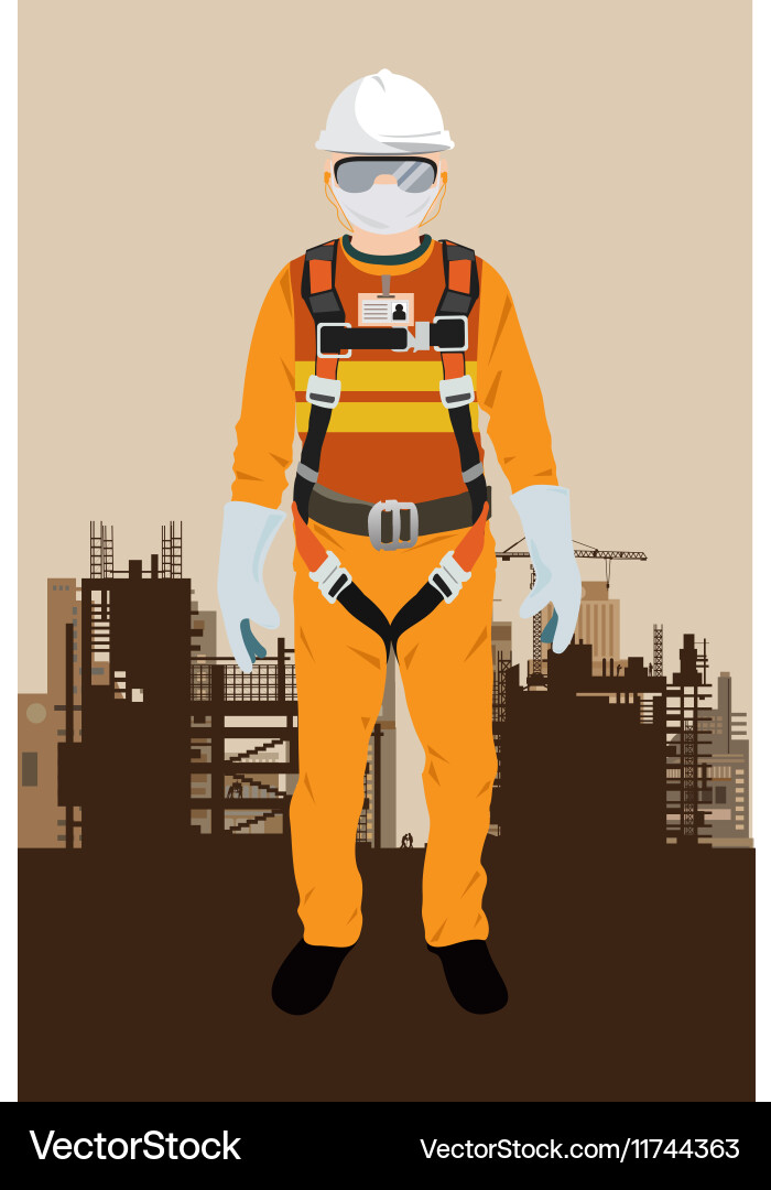 Personal Protect Equipment safety harness Vector Image
