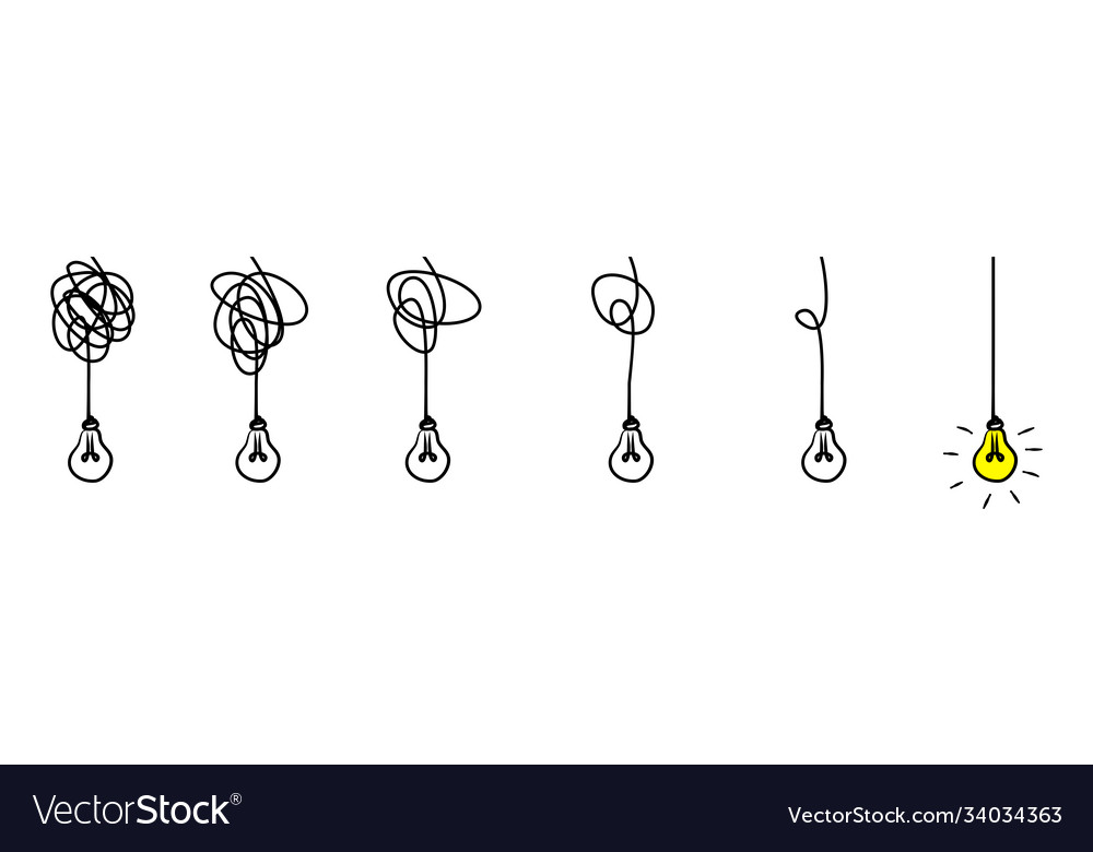 Simplifying complex confusion clarity or path Vector Image Simplifying complex confusion clarity or path Vector Image
