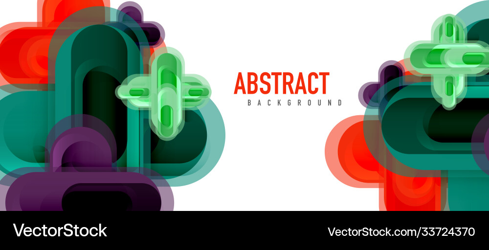 Modern glass cross shape abstract Royalty Free Vector Image