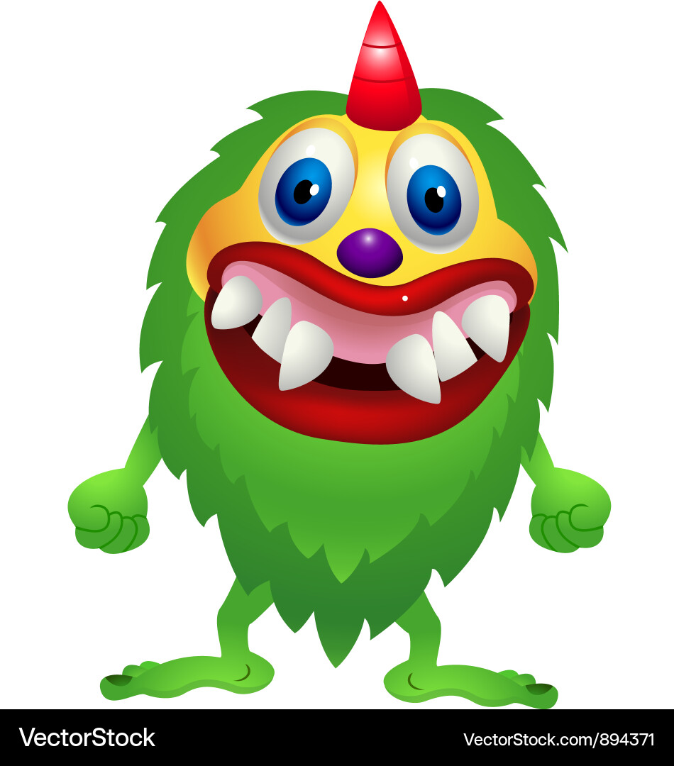 Scary monster Royalty Free Vector Image - VectorStock