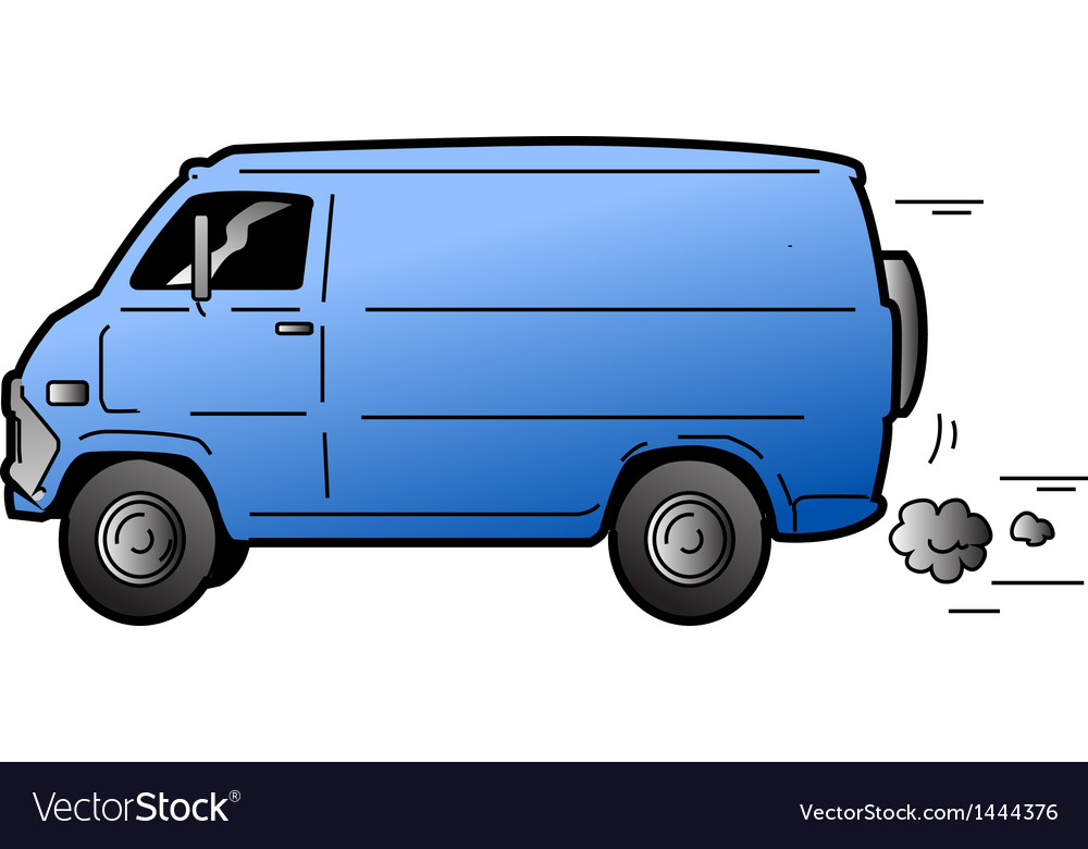 Cool Van Royalty Free Vector Image - VectorStock