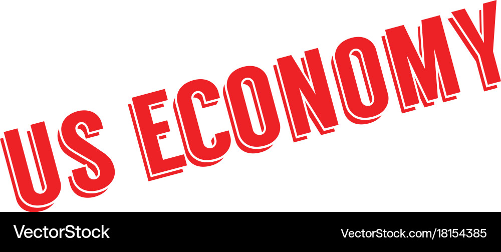 Us economy rubber stamp Royalty Free Vector Image