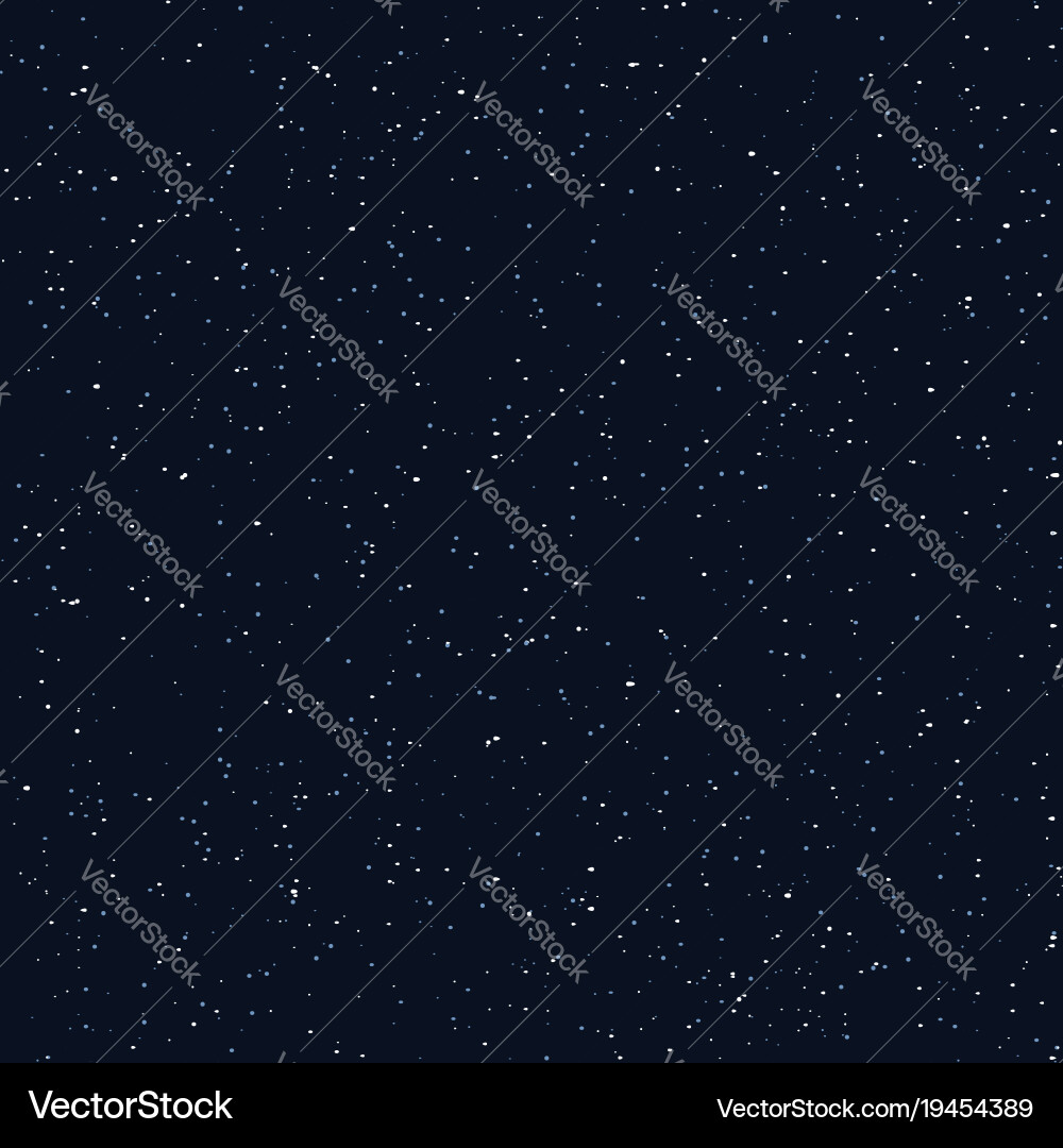 Starry sky seamless pattern white and blue dots Vector Image