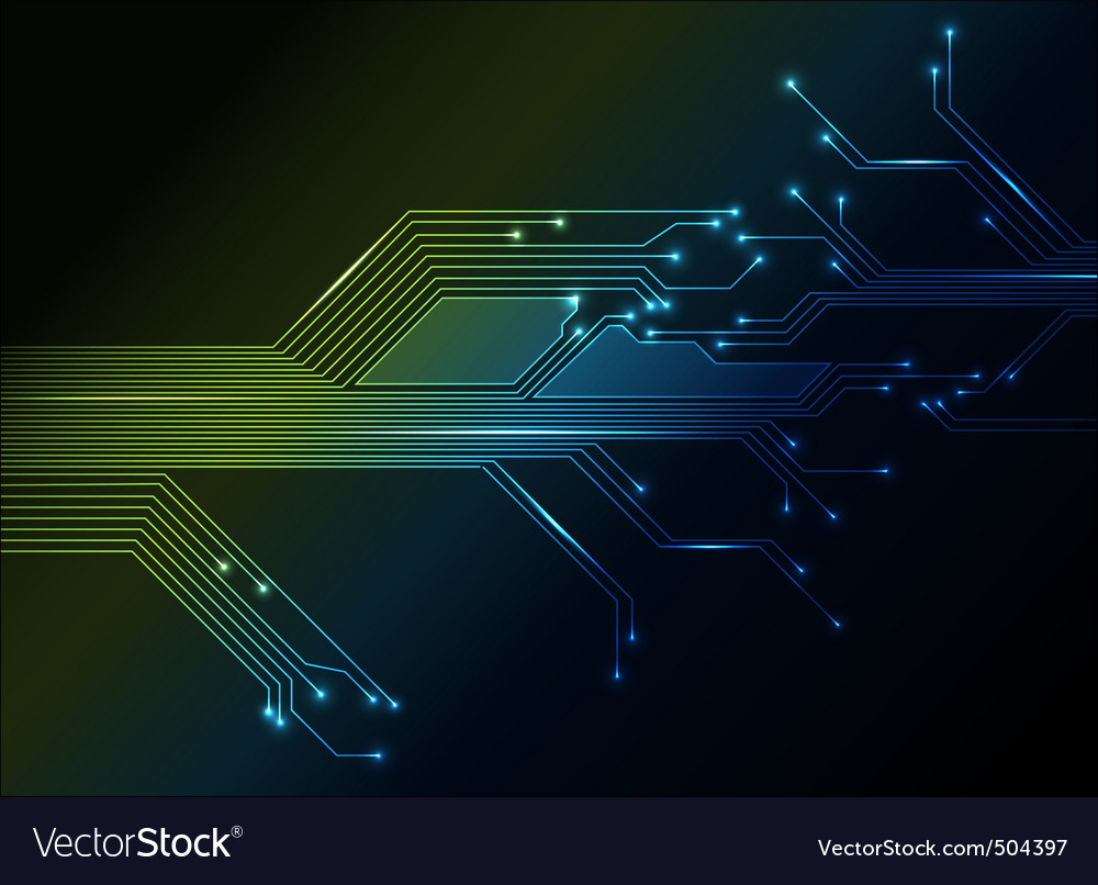 Electronic circuit abstract background Royalty Free Vector