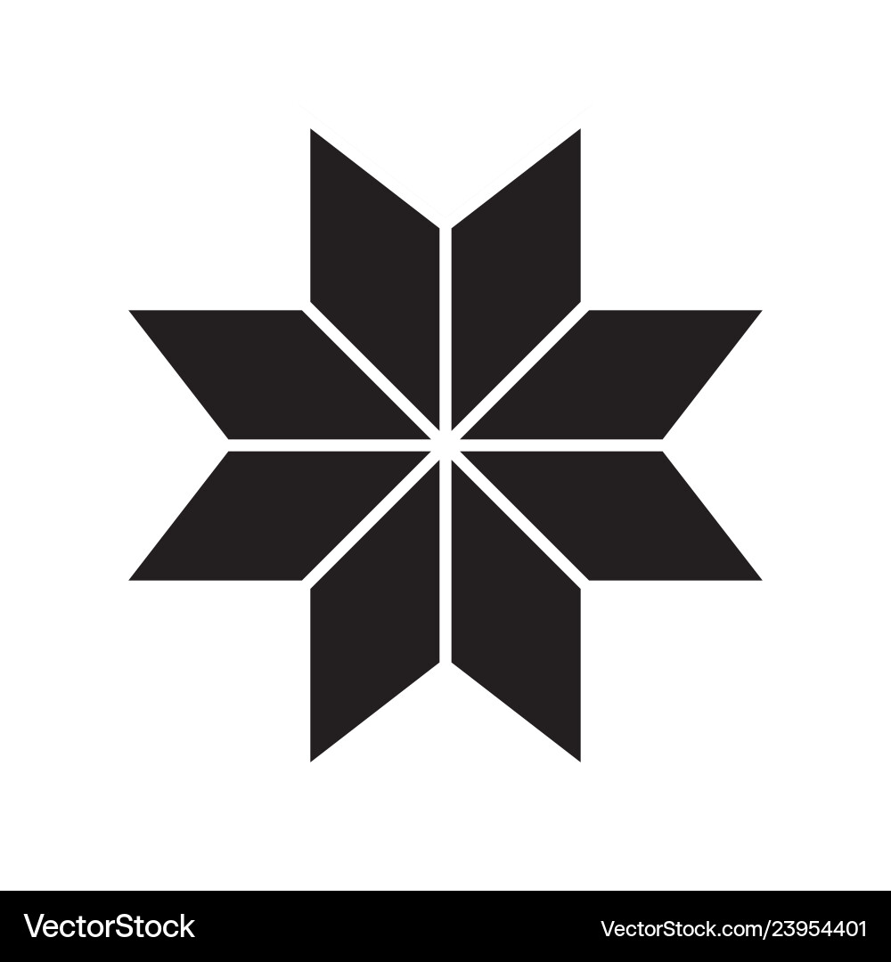 Ethnic baltic cross ornamental symbol Royalty Free Vector