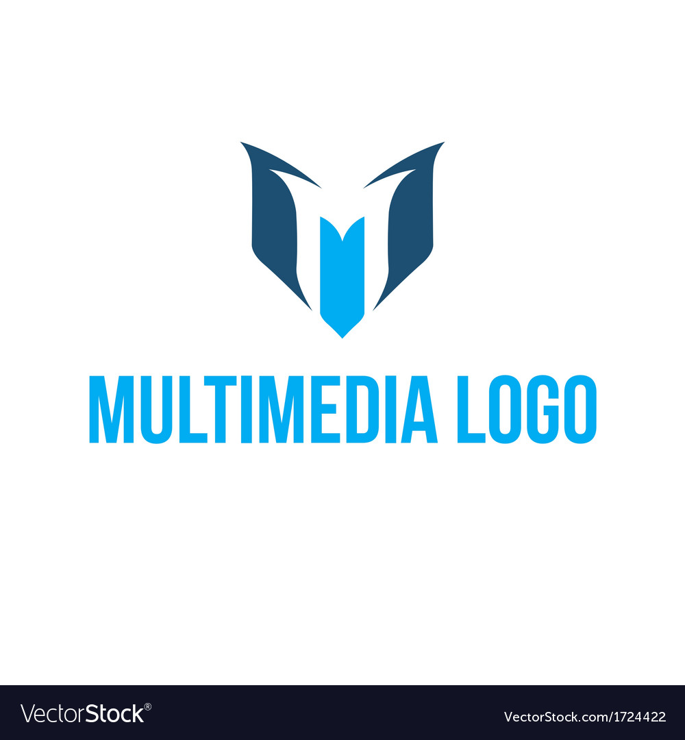 Multimedia logo Royalty Free Vector Image - VectorStock