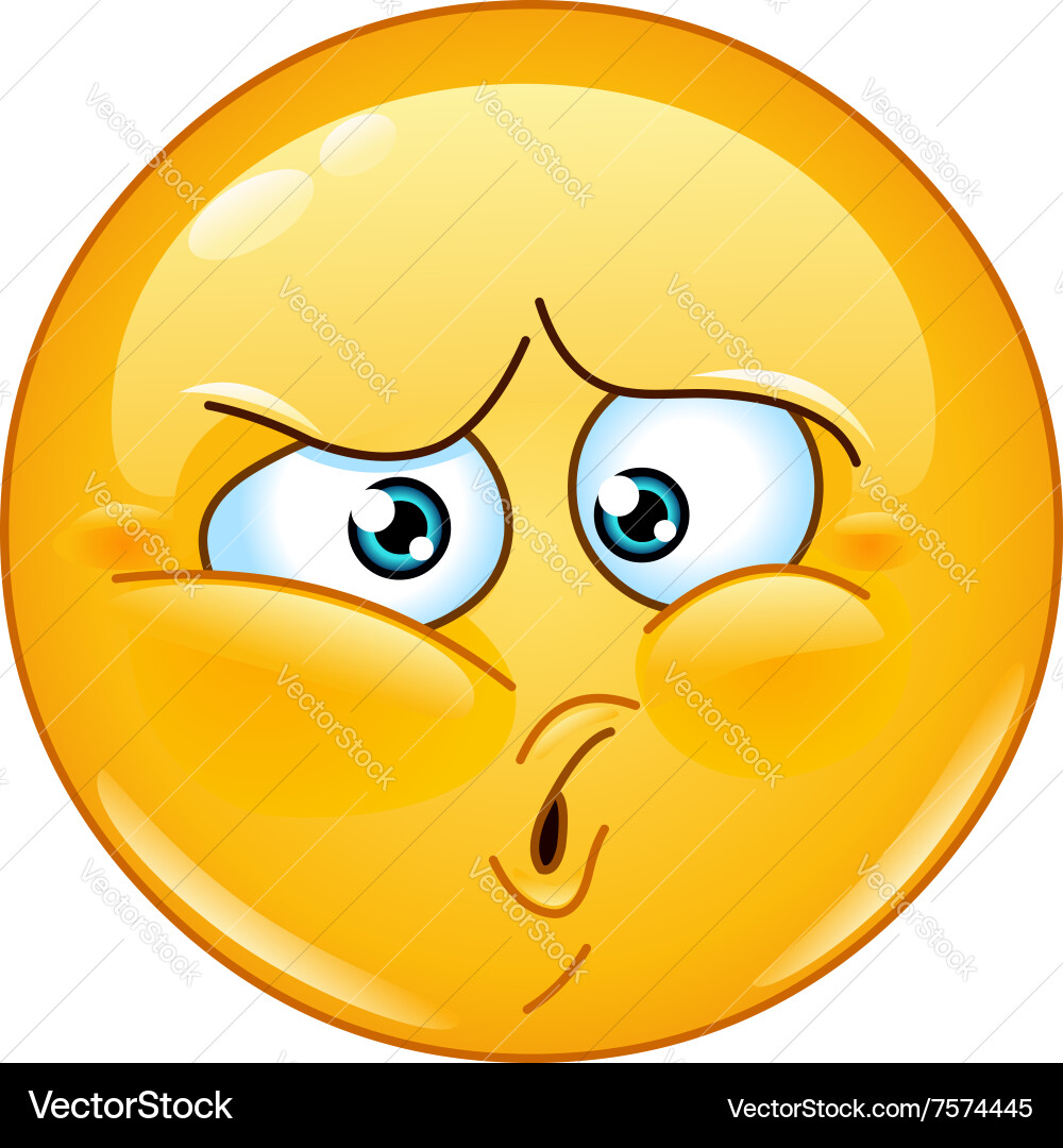 Ouch emoticon Royalty Free Vector Image - VectorStock