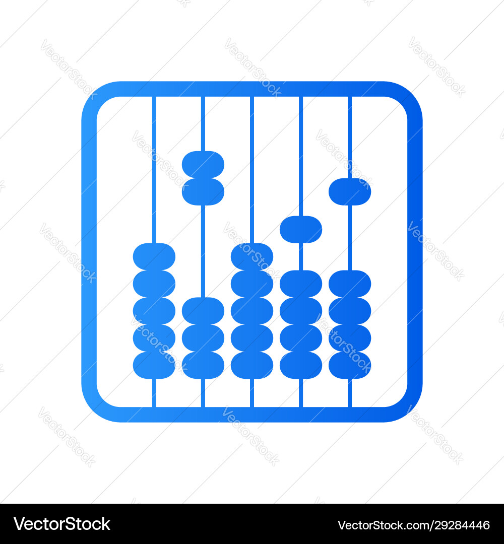 Sempoa or abacus logo Royalty Free Vector Image