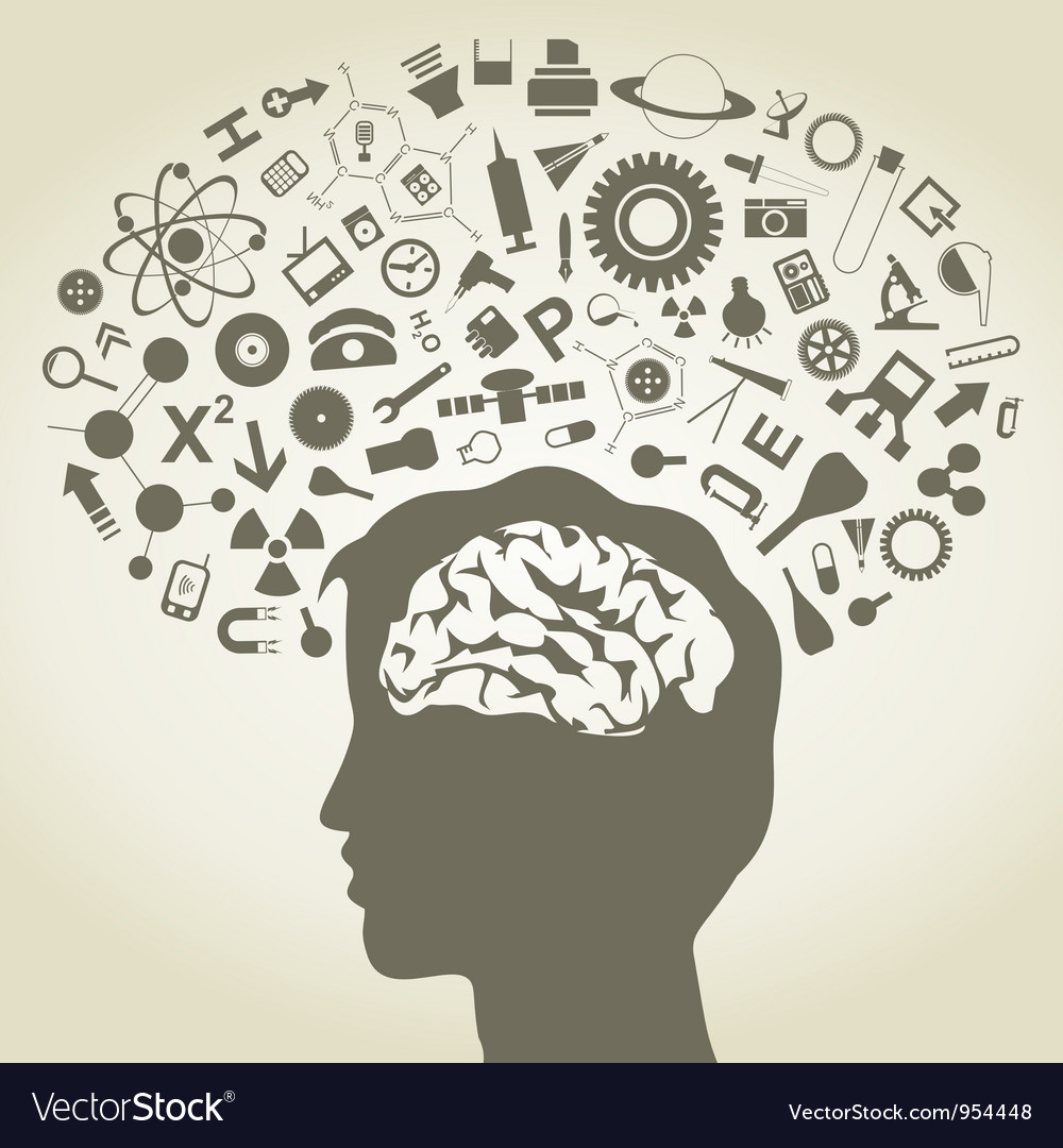 Science Mind Royalty Free Vector Image - VectorStock