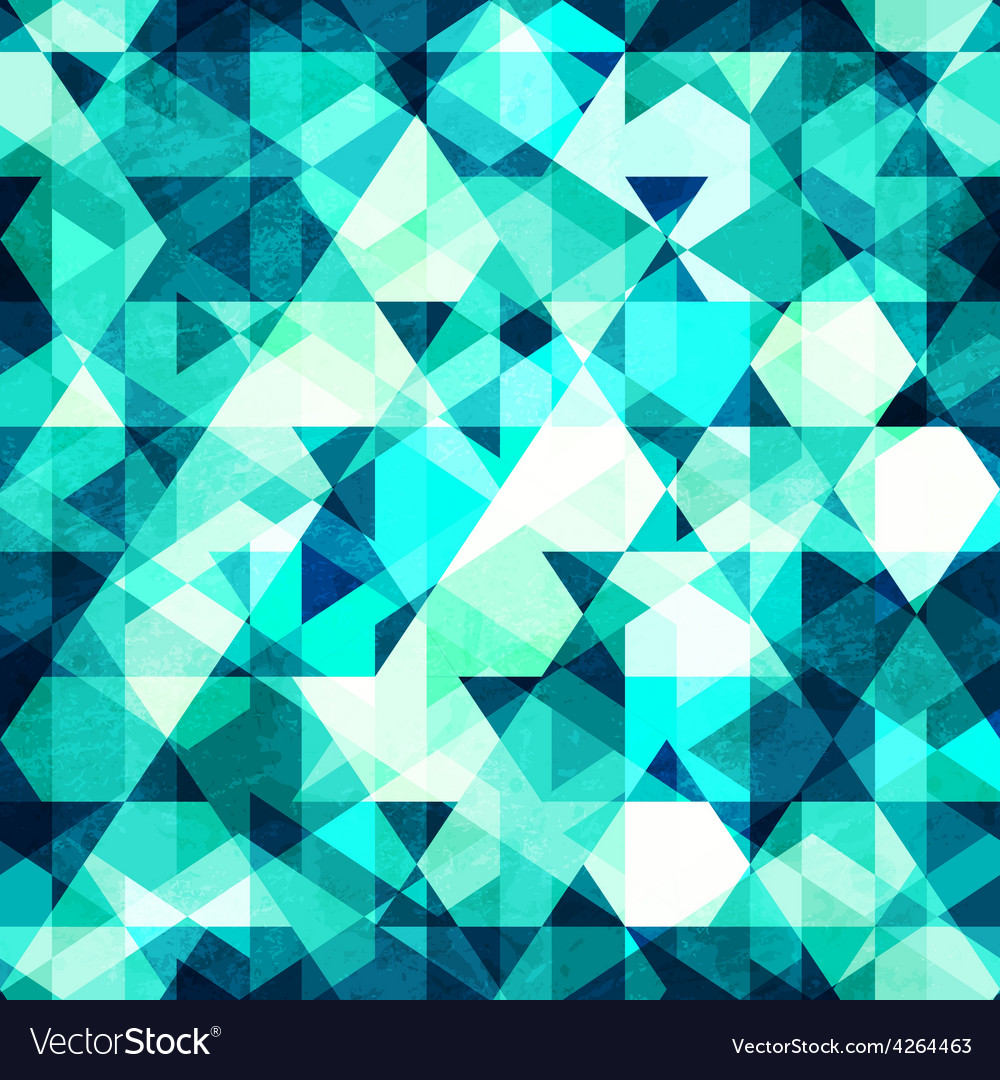 Blue crystal seamless pattern Royalty Free Vector Image