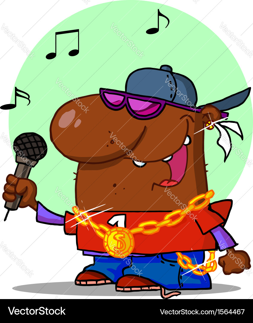 Hip hop cartoon Royalty Free Vector Image - VectorStock