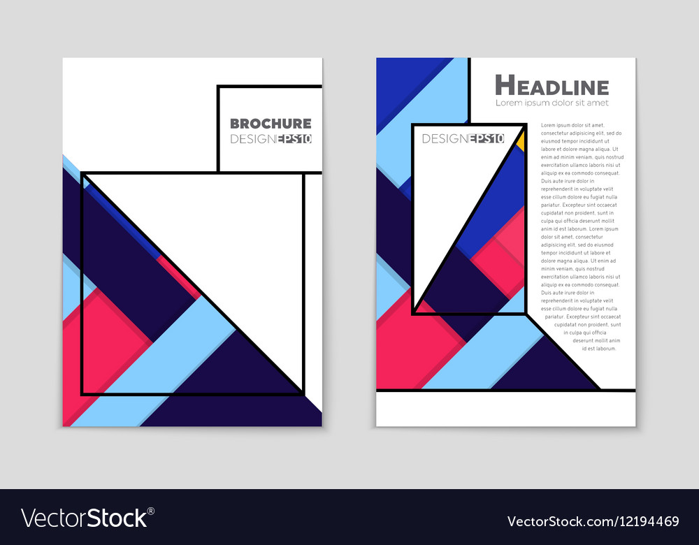 Abstract layout background set for art Royalty Free Vector