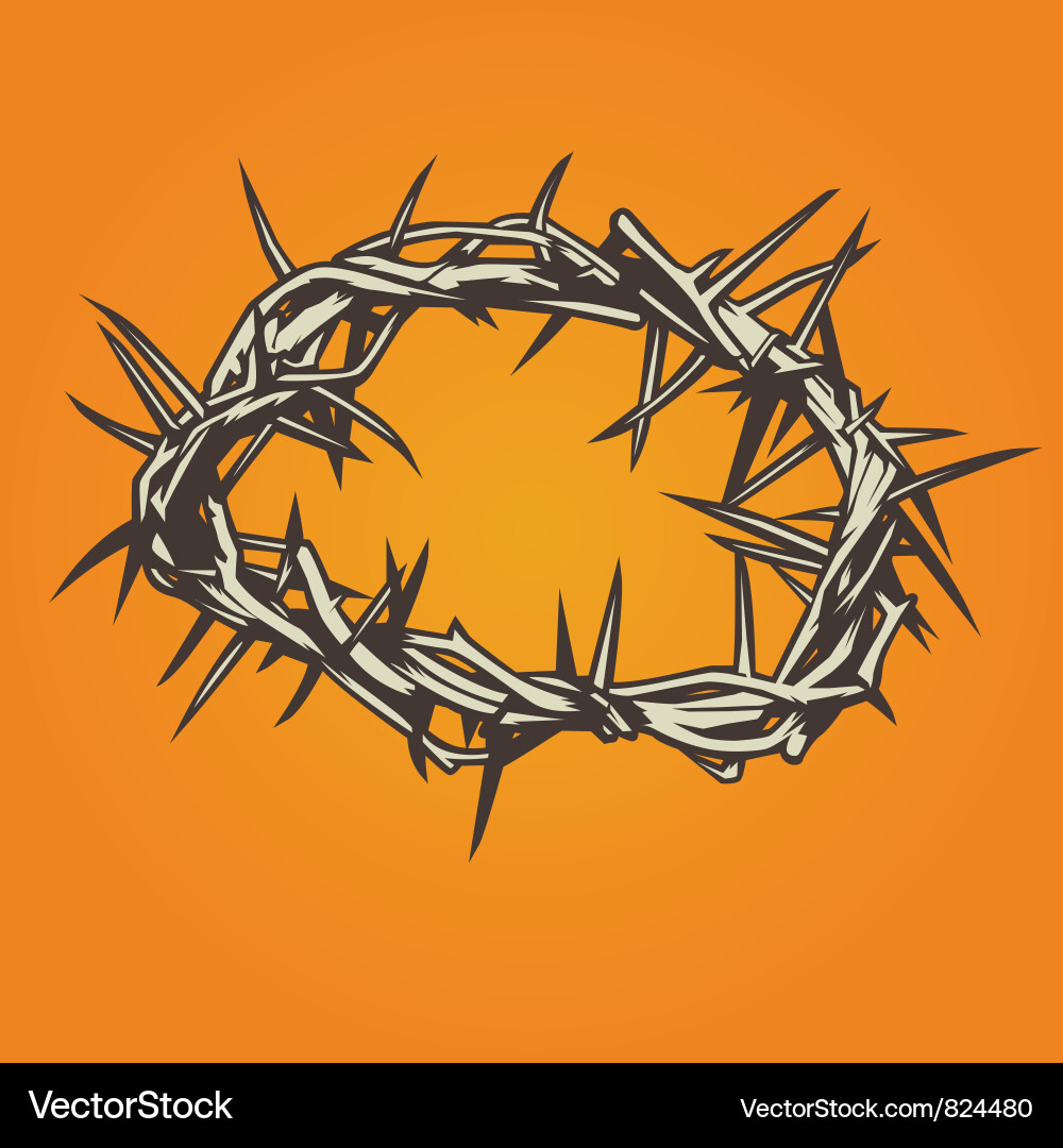 Crown of Thorns Royalty Free Vector Image - VectorStock