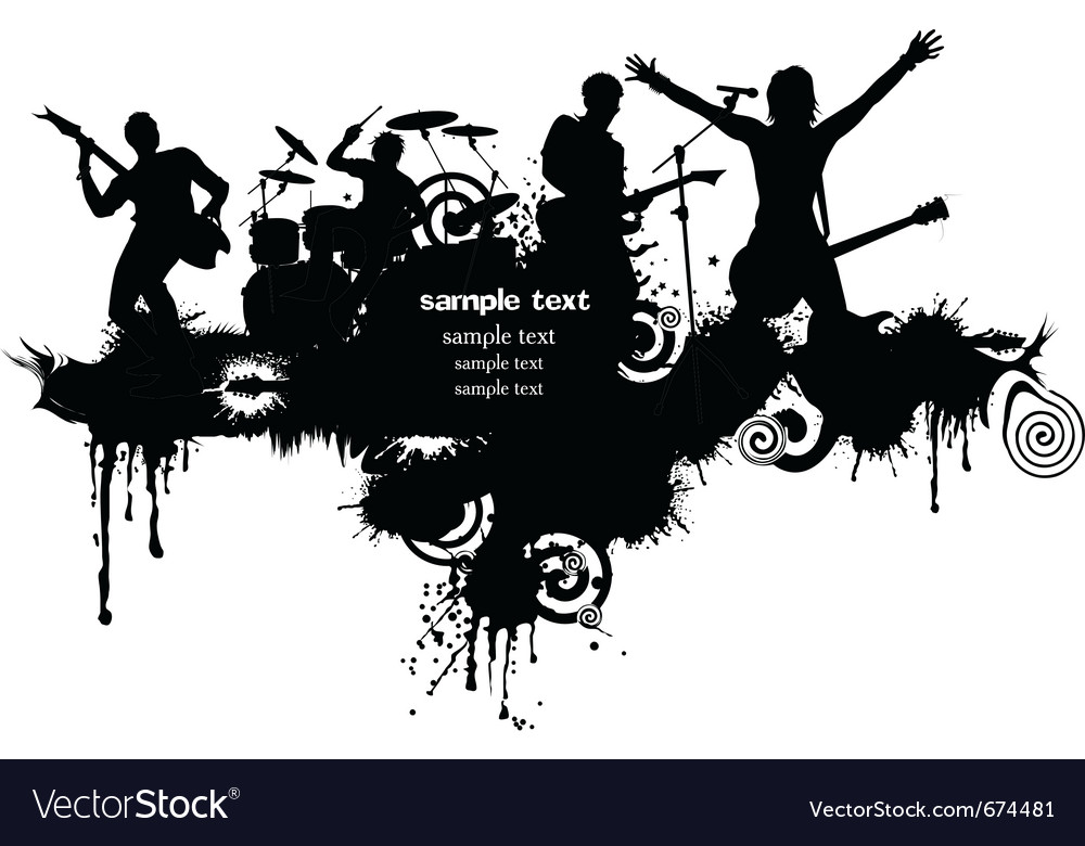 Rock band Royalty Free Vector Image - VectorStock