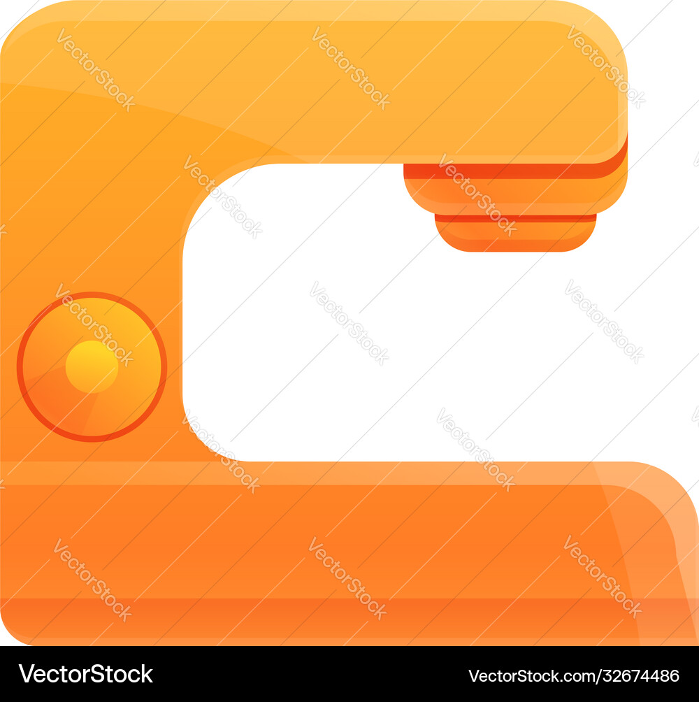 Sewing machine icon cartoon style Royalty Free Vector Image