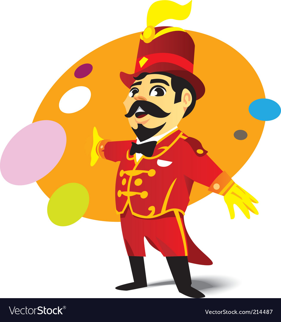 Circus ringmaster Royalty Free Vector Image - VectorStock