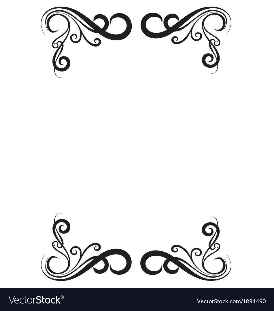 Decorative page border Vector Image by rheyes - Image #1894490 ...