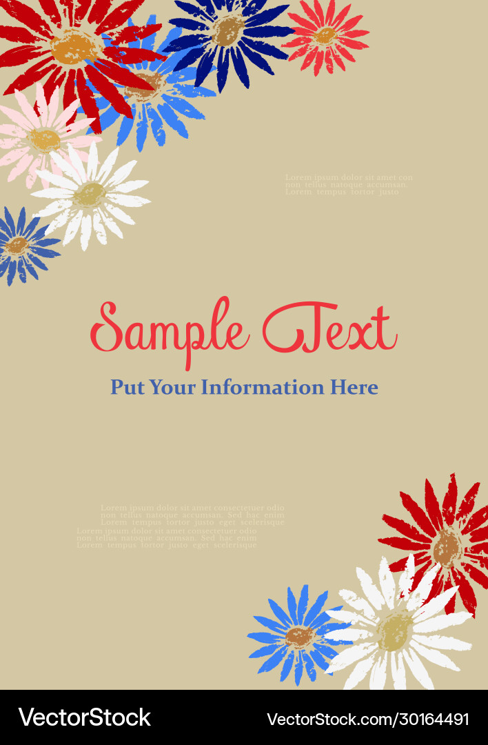 Happy american holiday poster Royalty Free Vector Image