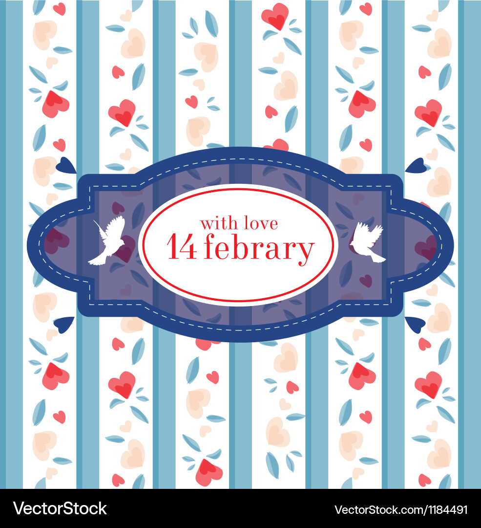 Valentine frame Royalty Free Vector Image - VectorStock