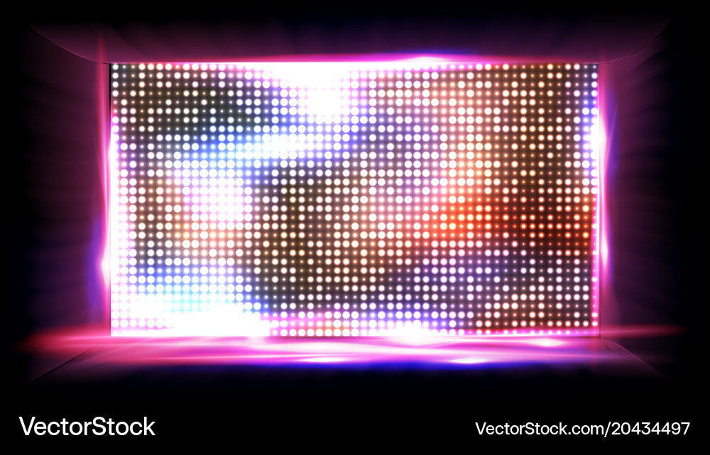 Screen led light board cinema panel Royalty Free Vector