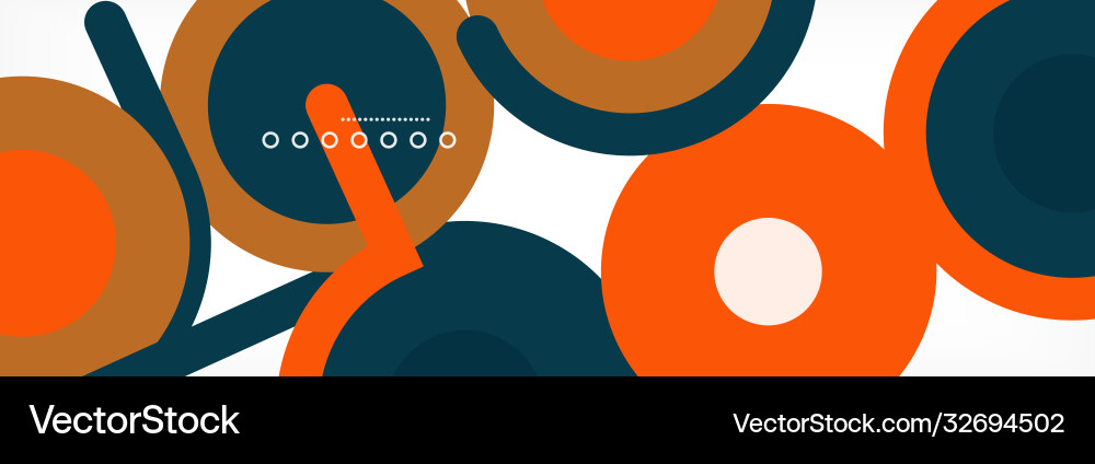 Circles and lines abstract background for covers Vector Image