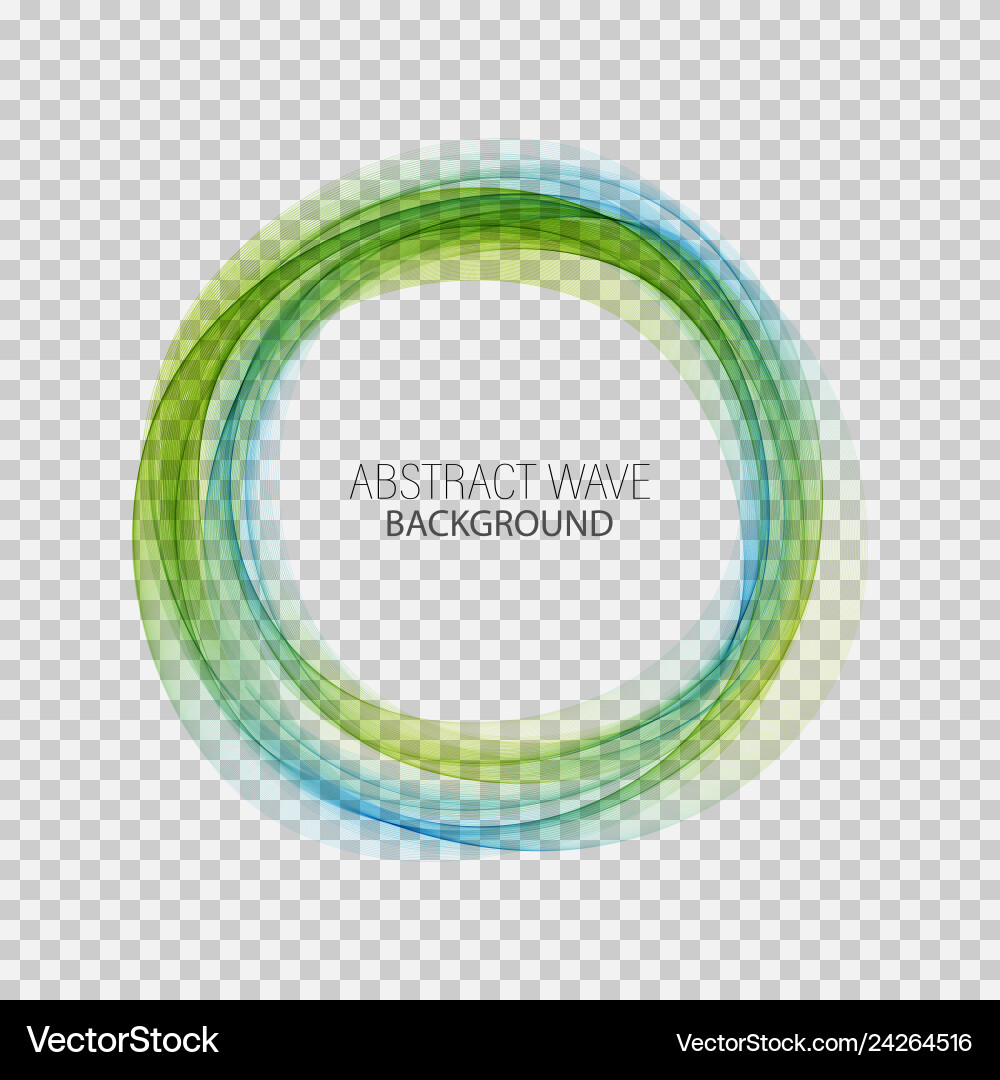 Abstract blue green swirl circle bright Royalty Free Vector