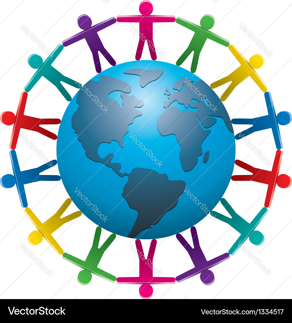People around the world Royalty Free Vector Image
