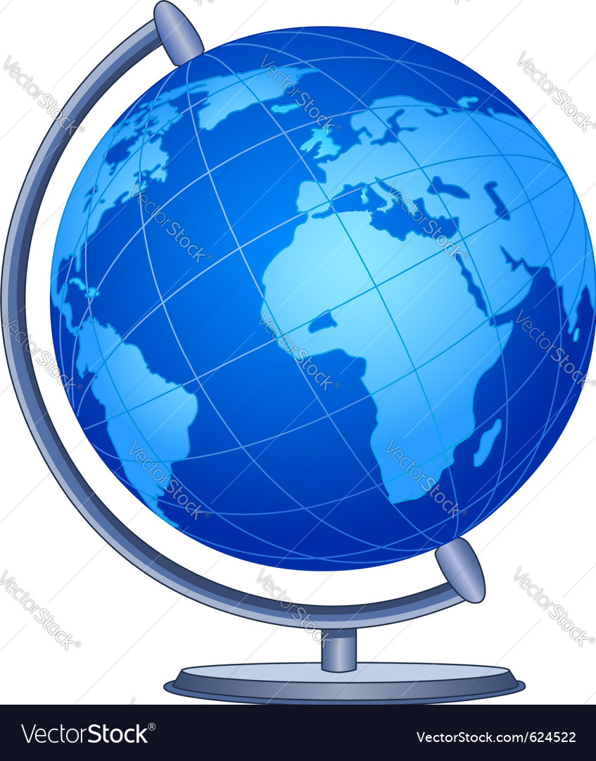 World globe Royalty Free Vector Image - VectorStock