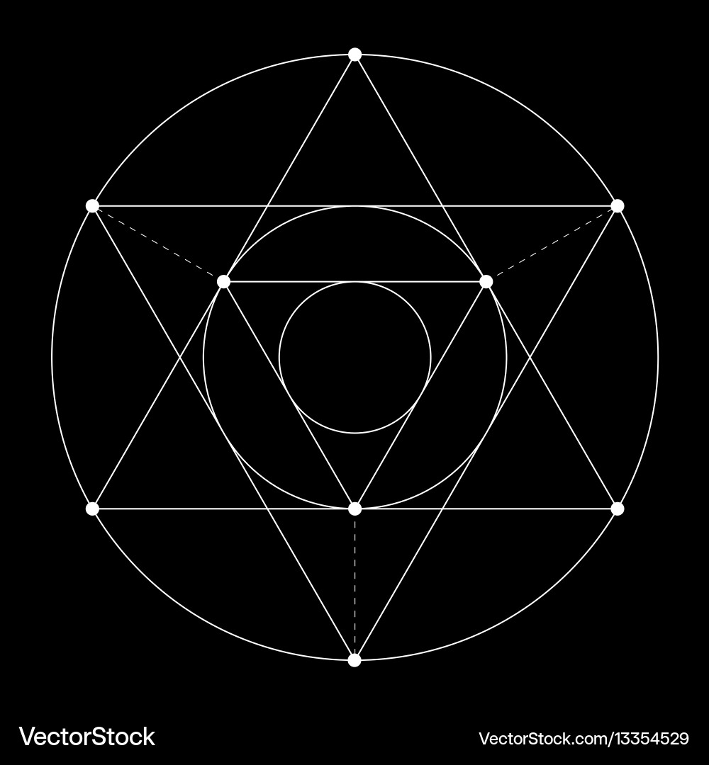 Harmonic sacred geometry plato Royalty Free Vector Image
