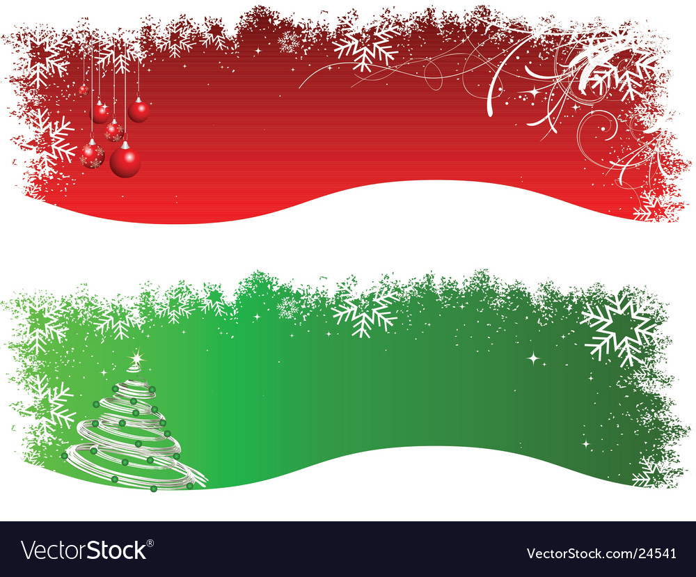 Christmas headers Royalty Free Vector Image - VectorStock Christmas headers Royalty Free Vector Image - VectorStock