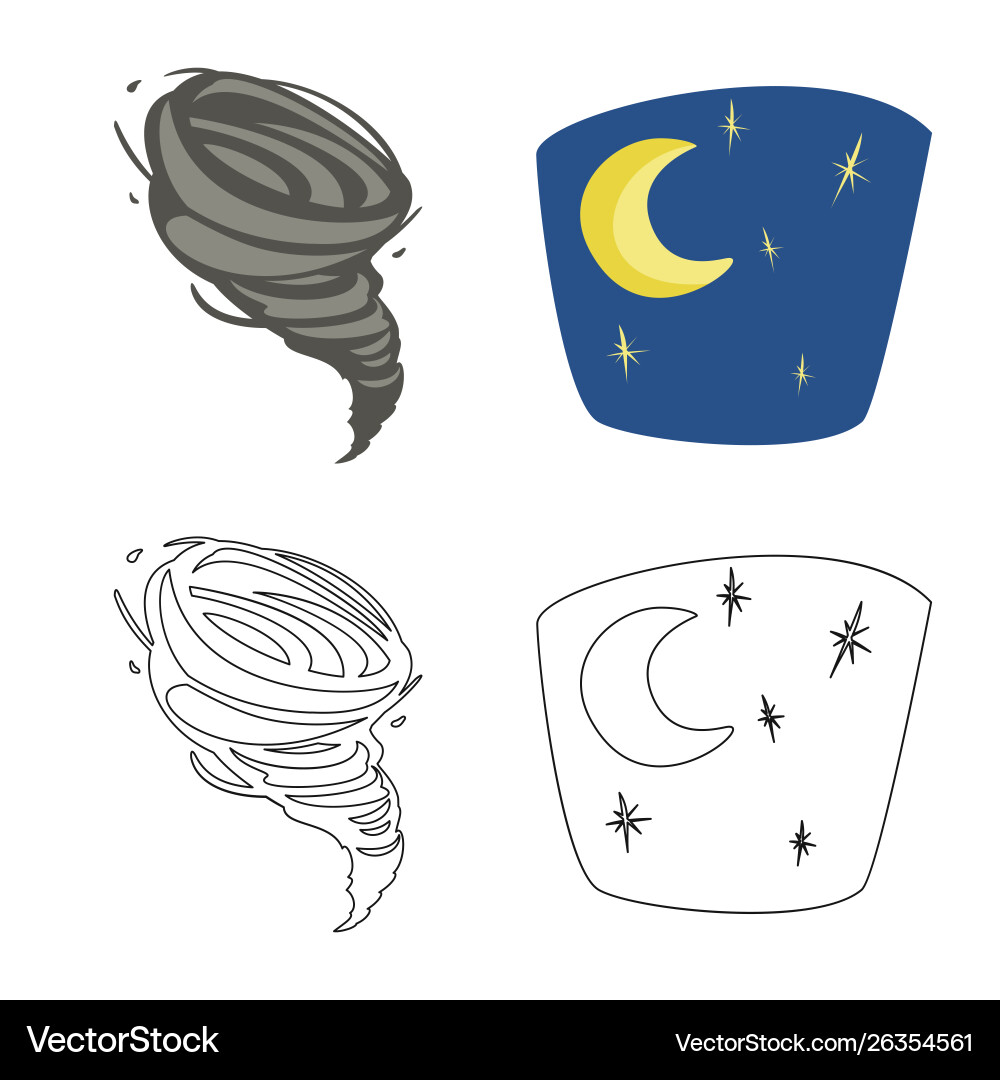 Weather and climate logo Royalty Free Vector Image