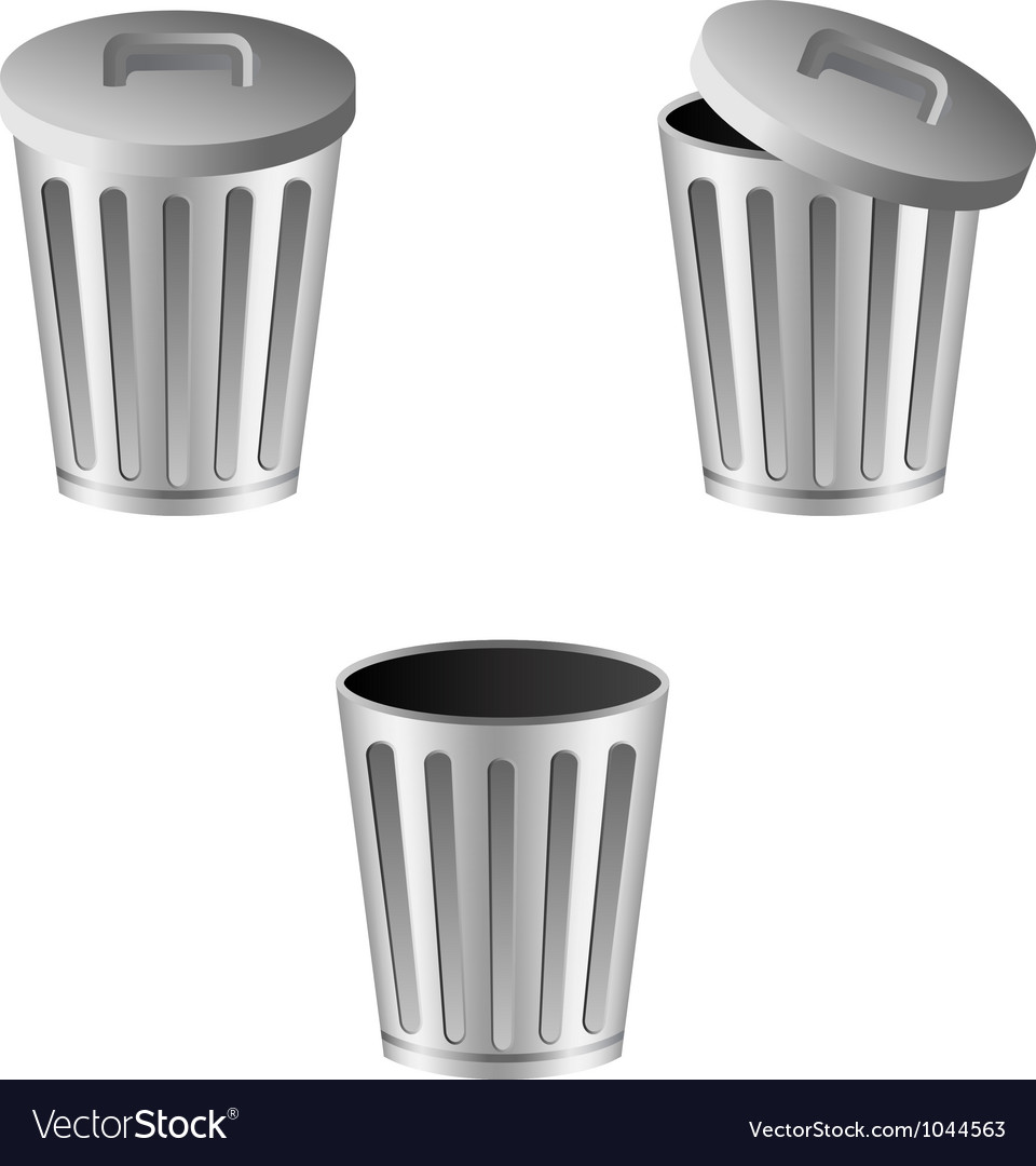 Trash can Royalty Free Vector Image - VectorStock