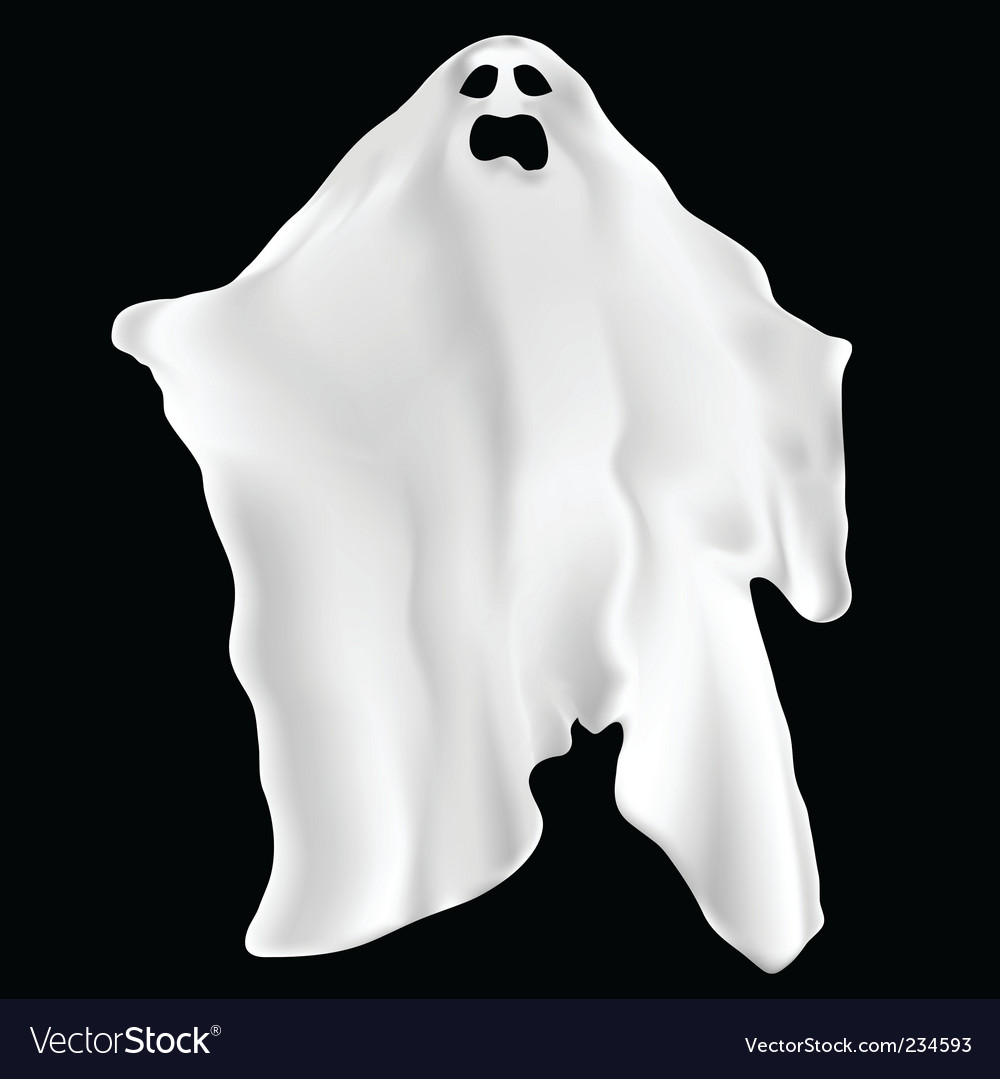 Spooky ghost Royalty Free Vector Image - VectorStock