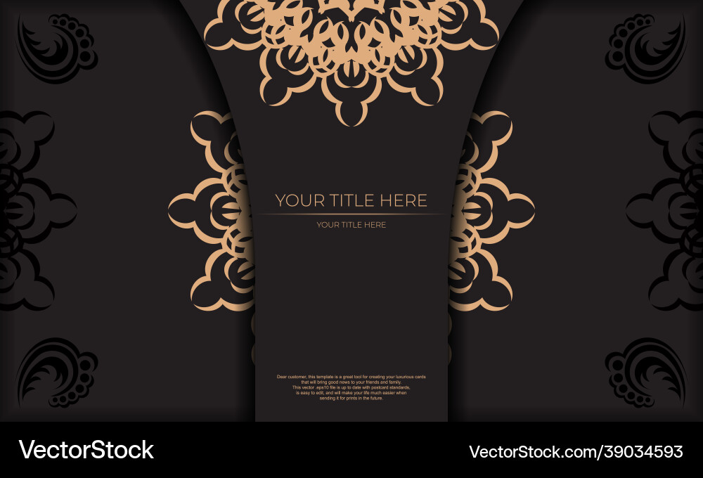 Template for design printable invitation card Vector Image
