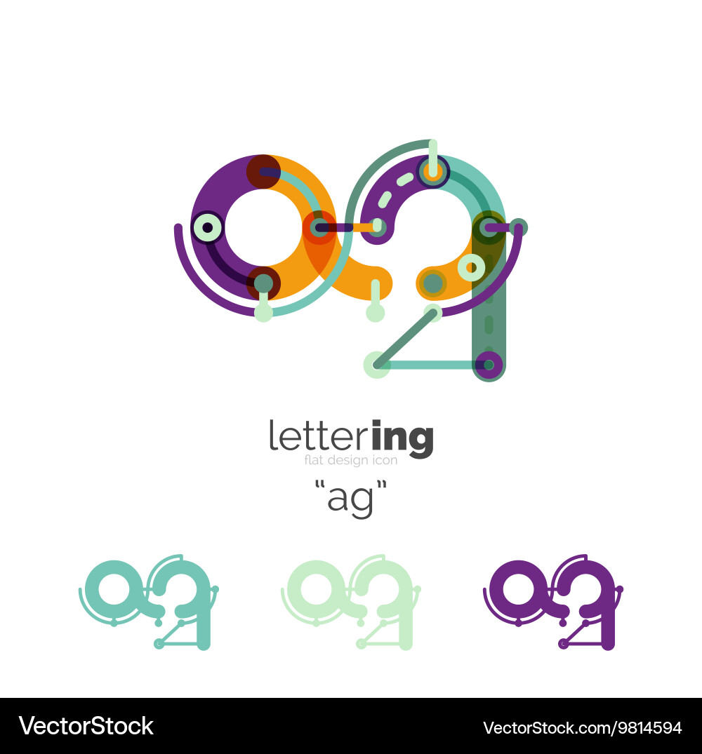 Letters logo icon Royalty Free Vector Image - VectorStock