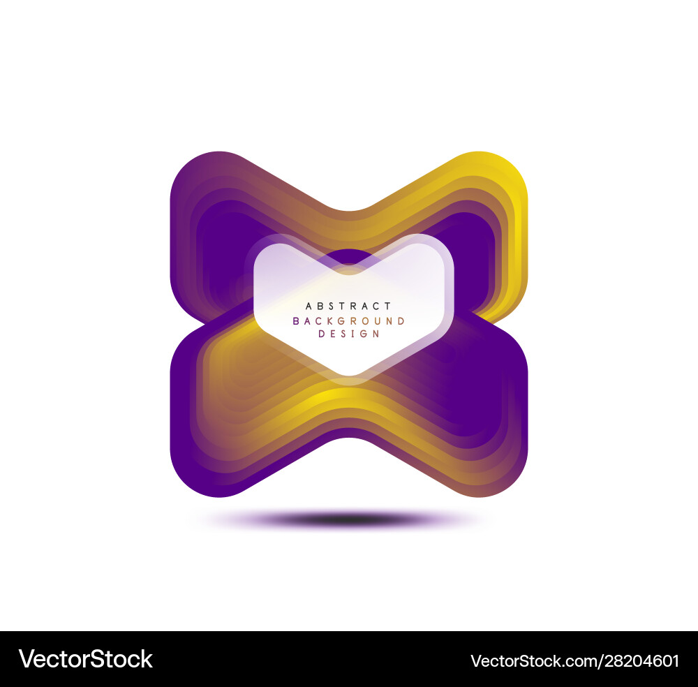 Arrow geometric banner created with blend Vector Image