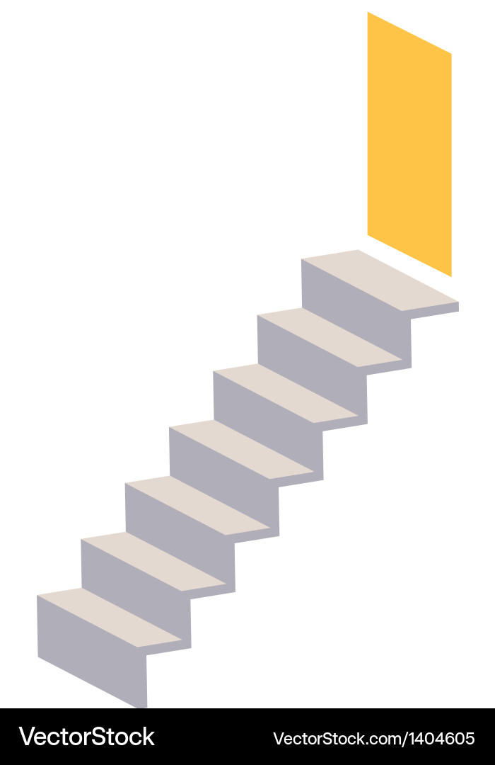 A view of stair Royalty Free Vector Image - VectorStock