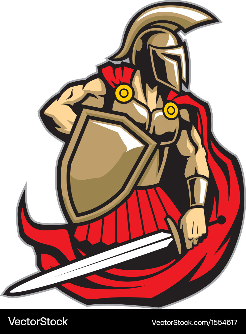 Spartan warrior Royalty Free Vector Image - VectorStock